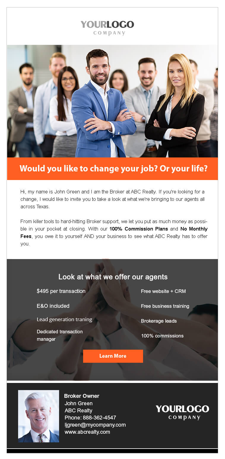 Real Estate Agent Recruiting Platform ECampaignPro